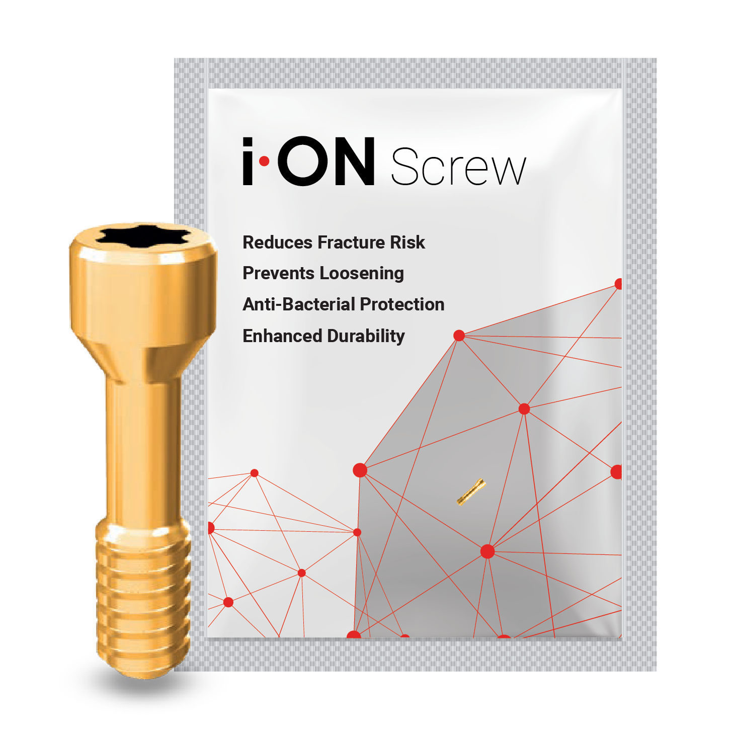 i·ON Screw - Gold Coated Dental Screw